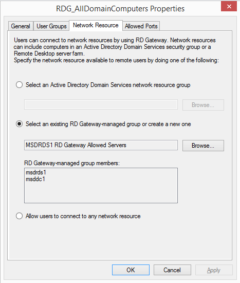 Using The Connect To A Remote Pc Page In Rdweb Remote Desktop Web On Windows Server 2012