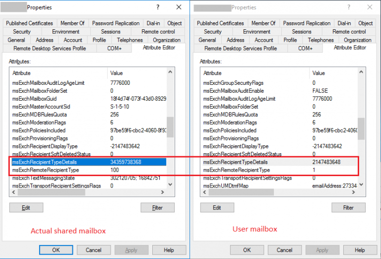 Exchange hybrid – fixing shared mailboxes that were created as user ...