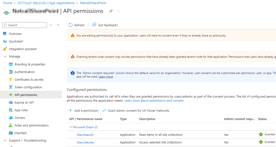 Add Sharepoint Online Lected Permissions Using Graph Powershell Cloudrun